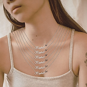 SexyMandala Birthstone Name Necklace Rhinestone Personalized Sterling Silver (SM_PDSS_Personalize_151_1)