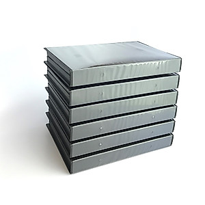 GGG0049 6 pack of clamshell cases for Sega Genesis Game Cartridges Protectors from Dust; Storage, (OEM games only will not hold third party games) (empty cover)