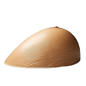 TC-GFR A Pair Brown Waterdrop Shape Silicone Breast Forms Crossdresser Cosplay Prosthesis Mastectomy Fake Boobs Silicone Prosthetic Breast Forms Self-Adhesive Fake Breasts,Xxs/300g/1pair