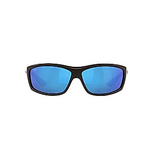Costa Man Sunglasses Blackout Frame, Blue Mirror Lenses, 65MM