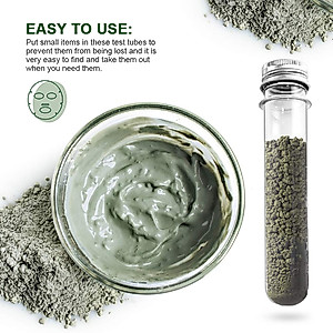 Test Tubes, YGDZ 25pcs Clear Plastic Test Tubes with Caps, 25x140mm(40ml), Large Tubes for Birthday Goodie Bags, Bath Salt, Halloween Party Decoration, Candy Storage Containers