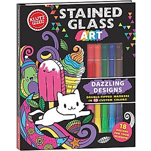 Stained Glass Art: Dazzling Designs (Klutz Activity Book)