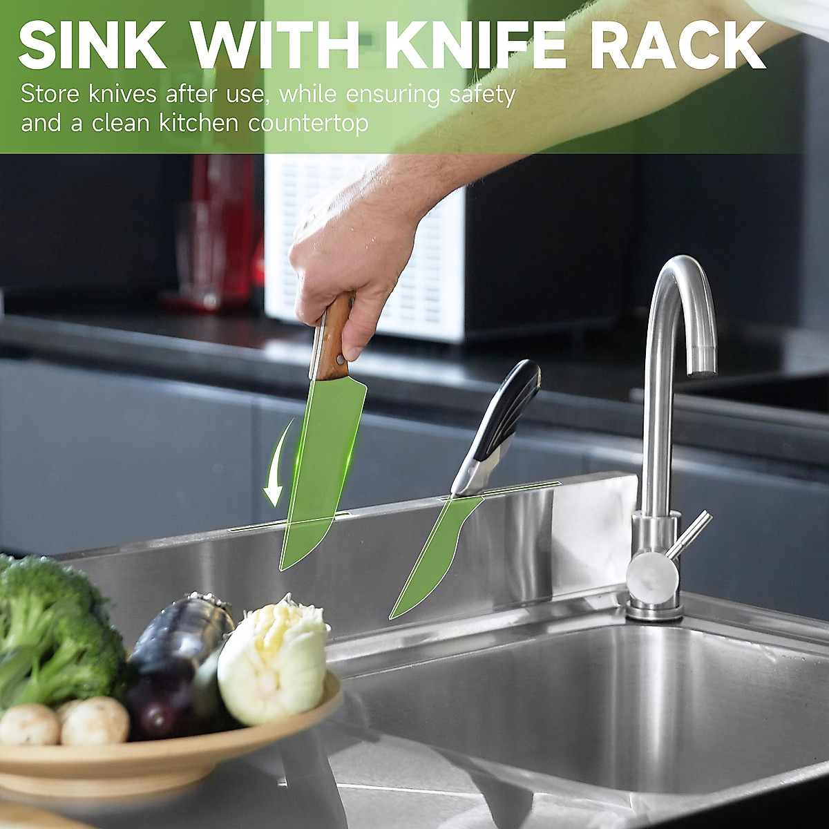 39.3'' Stainless Steel Utility Sink with Cold and Hot Water Pipes, Free Standing Sink with Workbench & Storage, Portable Laundry Sink for Indoor & Outdoor