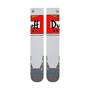 Stance Duff Beer Snow OTC Socks (Medium, Grey)
