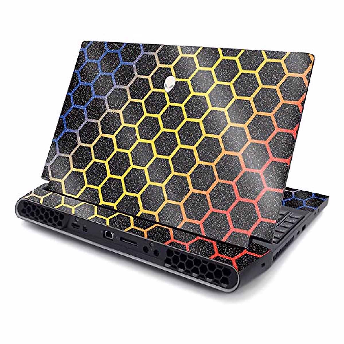 MightySkins Skin for Alienware AREA-51M R2 (2020) - Abstract Black | Protective, Durable, and Unique Vinyl Decal wrap Cover | Easy to Apply, Remove, and Change Styles | Made in The USA