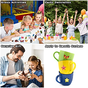 Partywind Kids Temporary Tattoos, 204 PCS Fake Tattoo Stickers for Kids Party Supplies Favors Decorations, Surprise Birthday Gifts Goodie Bag Stuffers (Individually Wrapped)