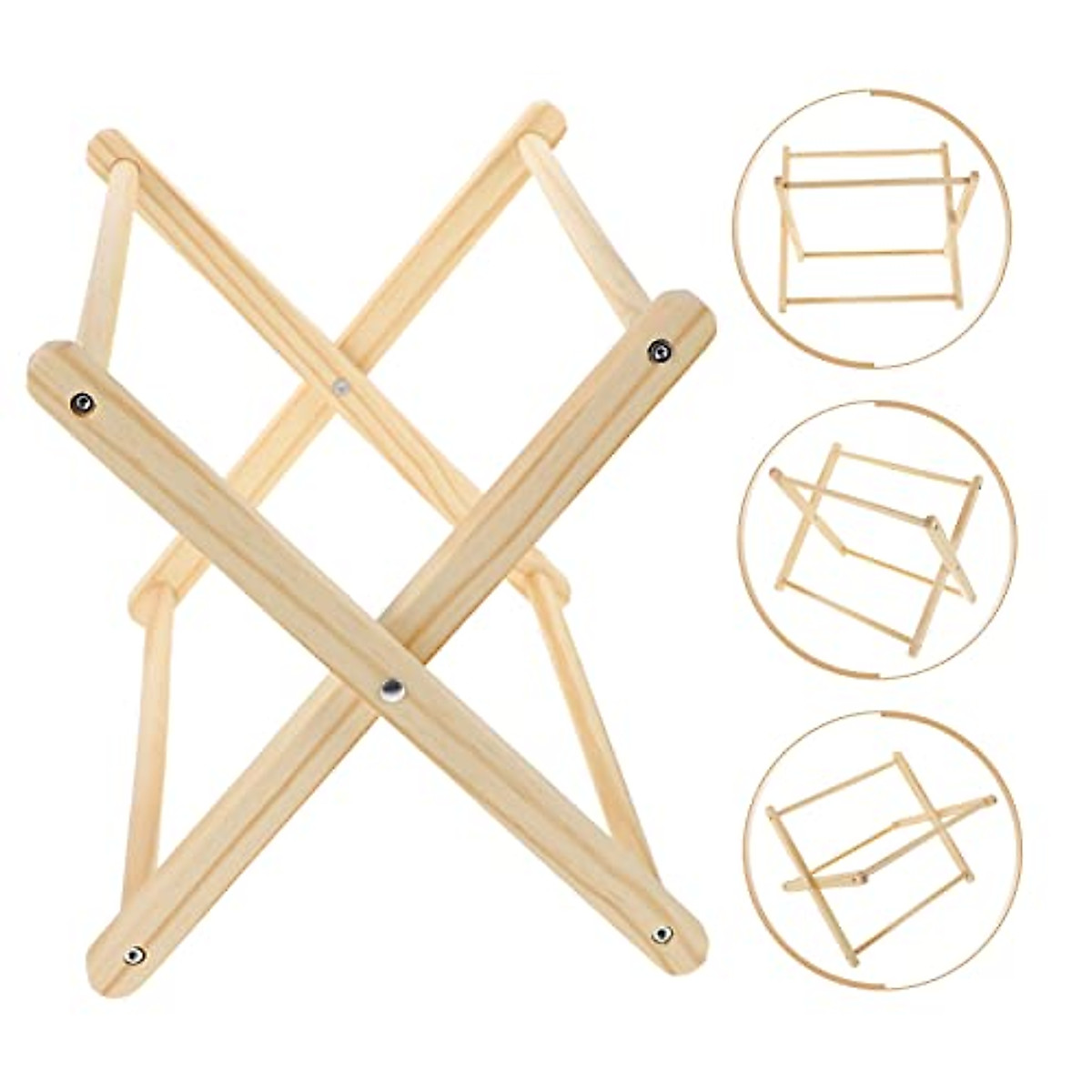 DEPILA 1 Set Mail Wood Newspaper File Basket for Assemble Vinyl Newspapers Rope Record Living DIY Macrame Making Holder Floor Magazine Rack Book Stand Handmade Storage Display Woven Newsstand