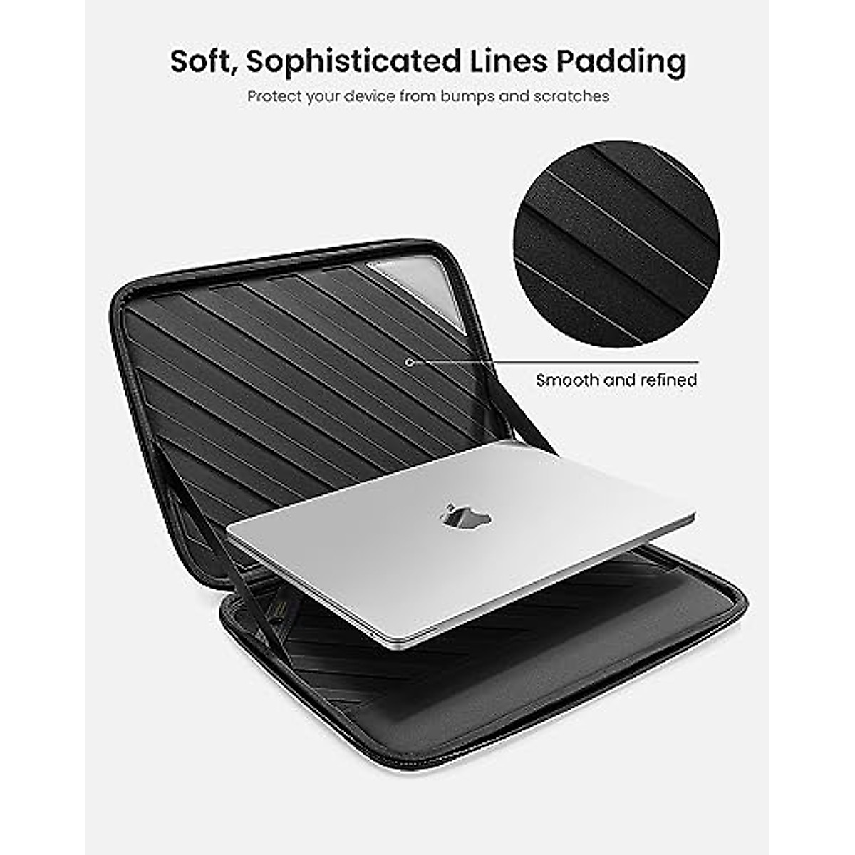 Tomtoc Laptop Case, Portable Electronic Device Cover, Protective Case for 14-Inch MacBook Pro and MacBook Air with Hard Shell, Ultra-Slim and Easy to Carry