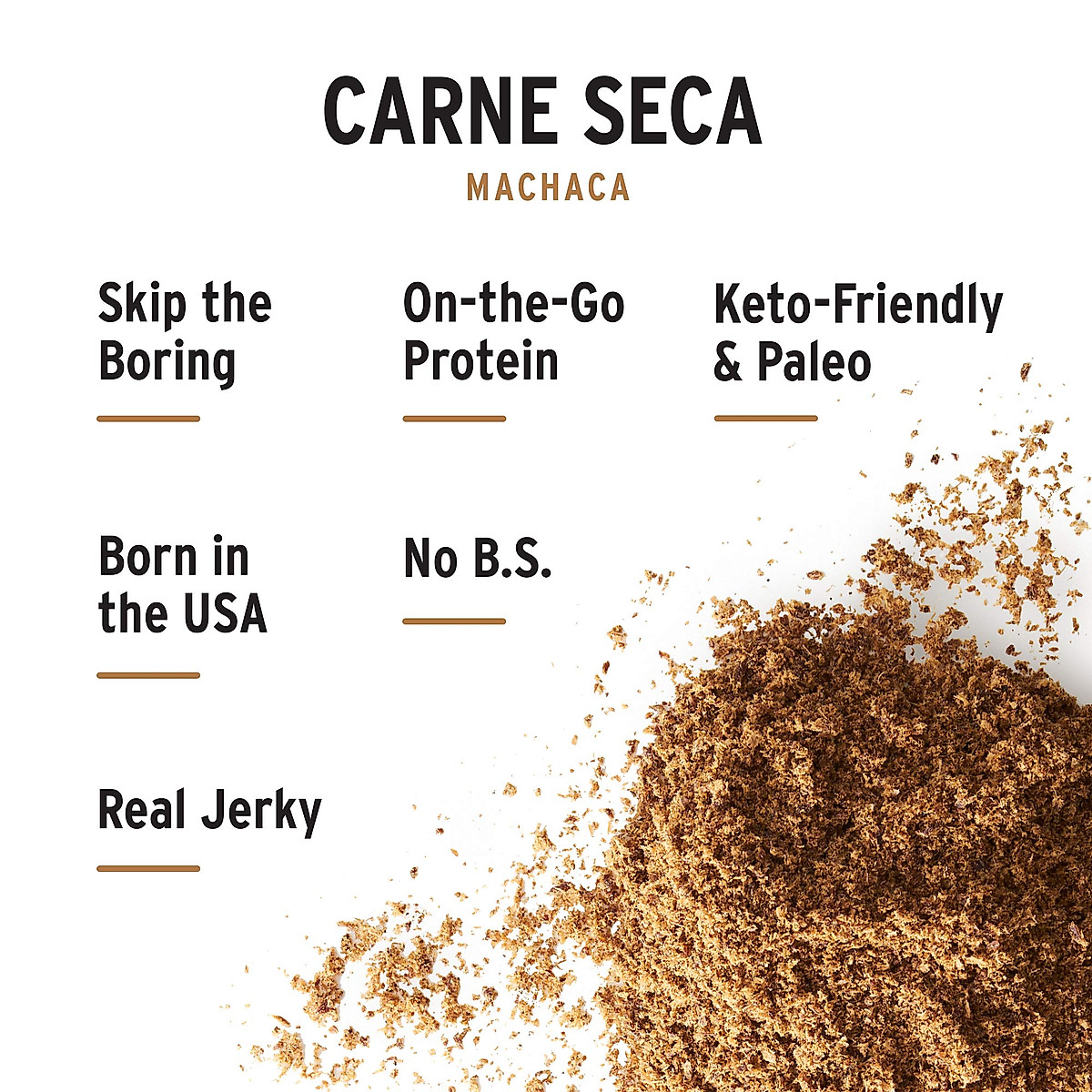 People's Choice Beef Jerky - Carne Seca - Machaca - Bulk Beef Jerky Chew - Shredded Beef Jerky - Healthy, Sugar Free, Zero Carb, Gluten Free, Keto Friendly, High Protein Meat Snack - 1 Pound Bag