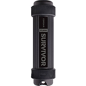 Corsair Flash Survivor Stealth 32GB USB 3.0 Flash Drive, Black