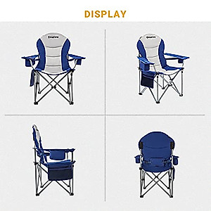 KingCamp KC3888_Navy/Grey Camping Chair, One Size