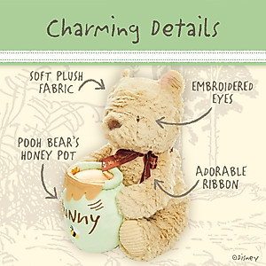 KIDS PREFERRED Disney Baby Classic Pooh Waggy - Musical Plush Stuffed Animal, 13 Inches , Brown