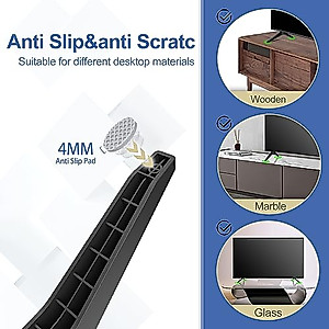 TV Legs for LG 43in TV UJ LJ Series, Compatible with LG TV Stand Replacement Base 43UJ6300 43UJ6300PUA 43UJ630T 43UJ635T 43LJ5500 43LJ550M 43LJ5550 43LJ5500UA with Screws