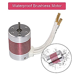 540 Brushless Motor 1/10 3650 5900KV 3.175mm Shaft Waterproof Brushless Motor for 1:10 Scale RC On-Road Car
