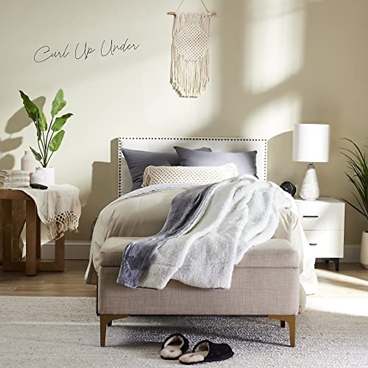 BELADOR Throw Blanket - Fleece Blankets Twin Size 60"x80" - Soft Blanket With Sherpa Reverse Fluff- Travel Blanket For Bed, Anti-Static Blankets & Throws- Lightweight Blanket, Cozy Fuzzy Couch Blanket