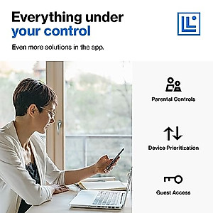 Linksys MR20EC | Dual-Band Mesh WIFI 6 Router | 3.0 (AX3000) Speeds | Connect 25+ Devices | 2,000 Sq Ft Coverage | 18 Month Warranty