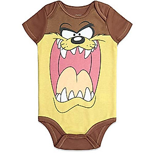 Warner Bros. Looney Tunes Newborn Baby Boy Girl 5 Pack Bodysuit (6-9 Months)