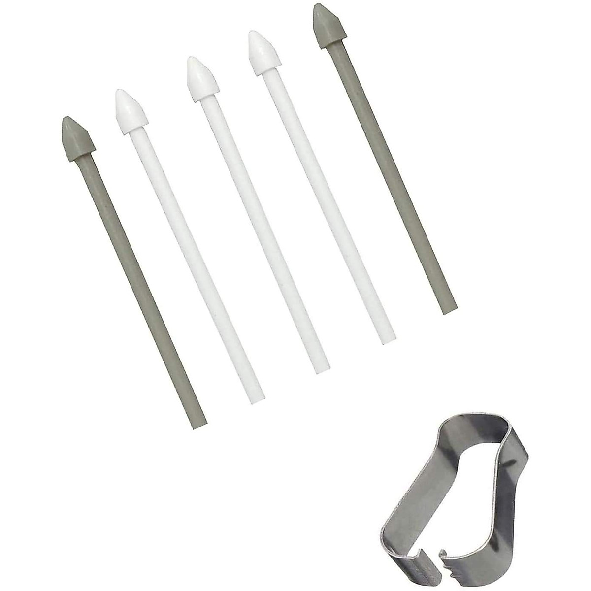 Ubrokeifixit Galaxy Tab S7 FE 12.4" 2021 Touch Stylus S Pen Replacement Tips/Nibs for Samsung Galaxy Tab S7 FE 12.4" 2021 T730 T733 T736B Wi-Fi/LTE/5G (S7 FE-Tips/White-Gray)