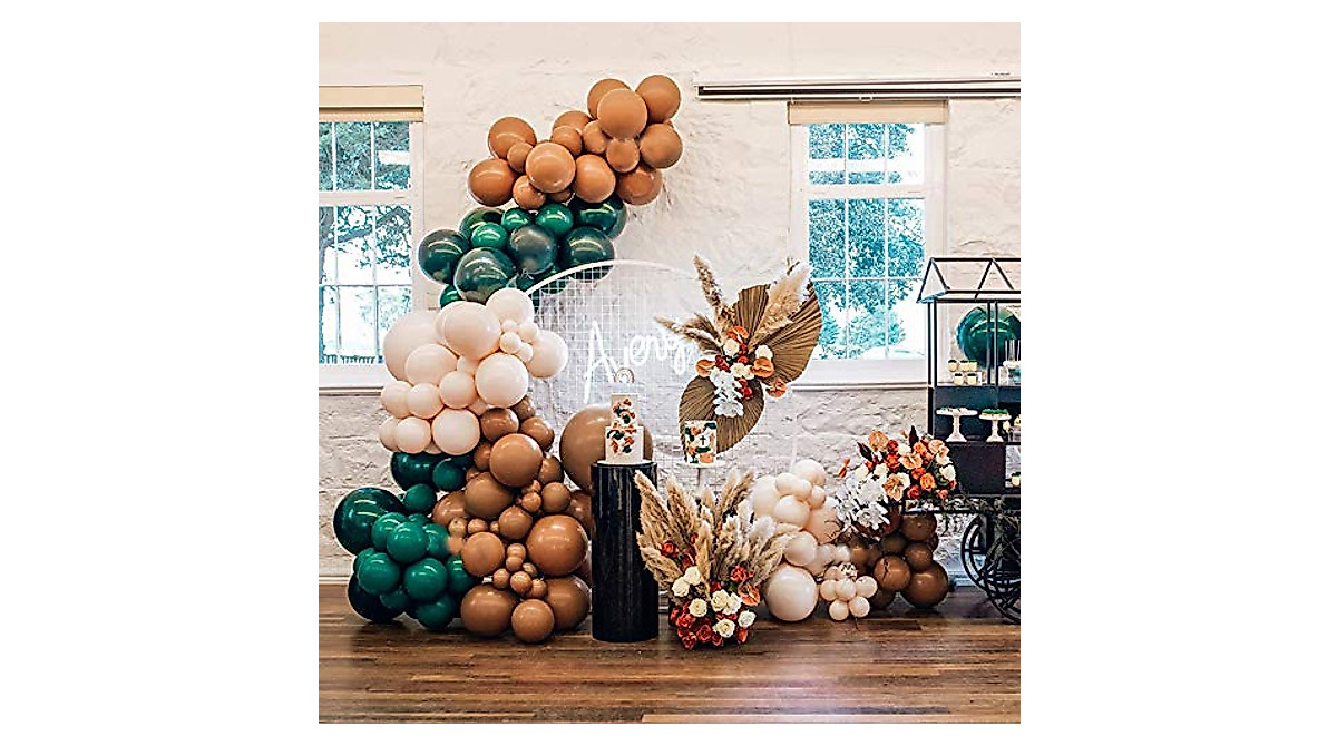 Tan Brown Balloons 12 Inch 50 Pack for Weddings & Parties