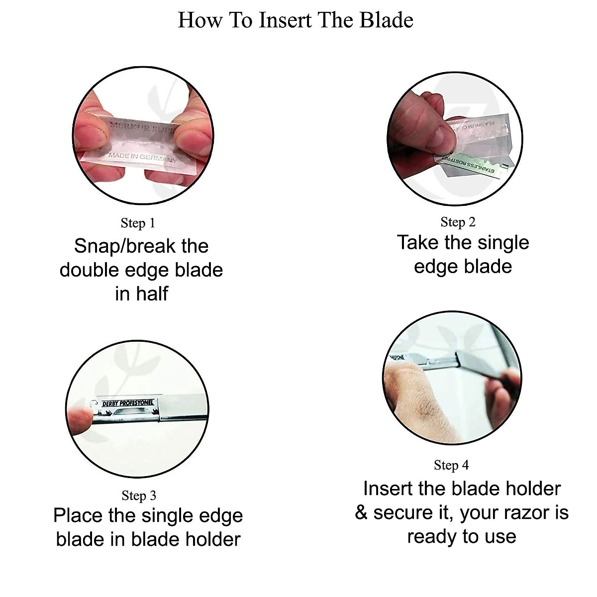 Professional Straight Razors For Men - Barber Razor Straight Edge Razor Kit For Close Shave - Beard Cut Throat Safety Razor Navajas Para Barbero Shavette - 10 Shaving Blades By Krisp Beauty White