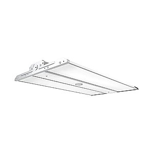 KEYSTONE Xfit Linear LED High Bay, 65/90/105 Watt Selectable, 4000K or 5000K Tunable, 120-277V, V-Hook and Chain Mounting Kit Included, DLC 5.1 Premium, KT-HBLED105PS-2FB-8CSD-VDIM-P