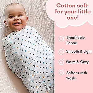 Muslin Swaddle Baby Blankets for Boys and Girls (Pack of 5), Newborn Baby Swaddles Receiving Blankets for 0-3 Months, Baby Essentials Gifts, Haus and Kinder Floral print Cotton Muslin Swaddle Blankets