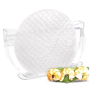 Mcvomv Rice Paper spring roll wrappers water bowl holder summer roll water bowl Water Bowl for soaking Rice Paper - egg rolls, making Fresh Spring Rolls (Rice Paper Not Included)