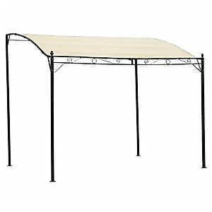 vidaXL Gazebo Outdoor Garden Sunshade Awning Party Tent Cream White/Anthracite