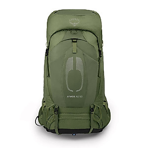 Osprey Atmos AG 50L Men's Backpacking Backpack, Mythical Green, S/M