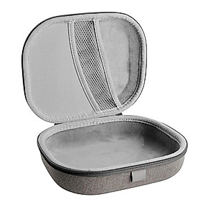 Geekria Shield Headphones Case Compatible with Sony WH-XB910N, WH-XB900N, MDR-1000X, Replacement Hard Shell Travel Carrying Bag with Cable Storage (Light Brown)