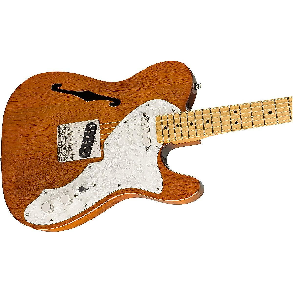 Squier Classic Vibe 60s Thinline Telecaster Electric Guitar, with 2-Year Warranty, Natural, Maple Fingerboard