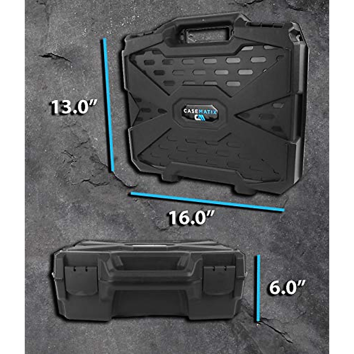 CASEMATIX Travel Case Compatible with Xbox One X - Hard Shell Carrying Case with Protective Foam Compartments for Console, Controller, Power Adapter, Games and More Accessories