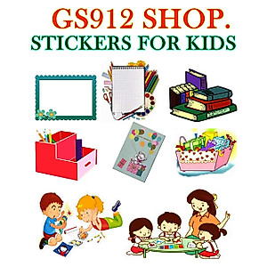 Stickers Glitter Pack 10 Sheets Cute Alphabet Letter A to Z Cartoon Stickers Label for Kids and Teachers Label Art Decal Craft Scrapbook Book Album Diary Card Birthday School Supplies (12)