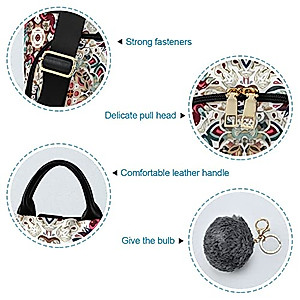 Mcyhzjd Backpack Purse, Mandala Boho Chic Anti-theft Casual College School Ladies Fashion Shoulder Bag