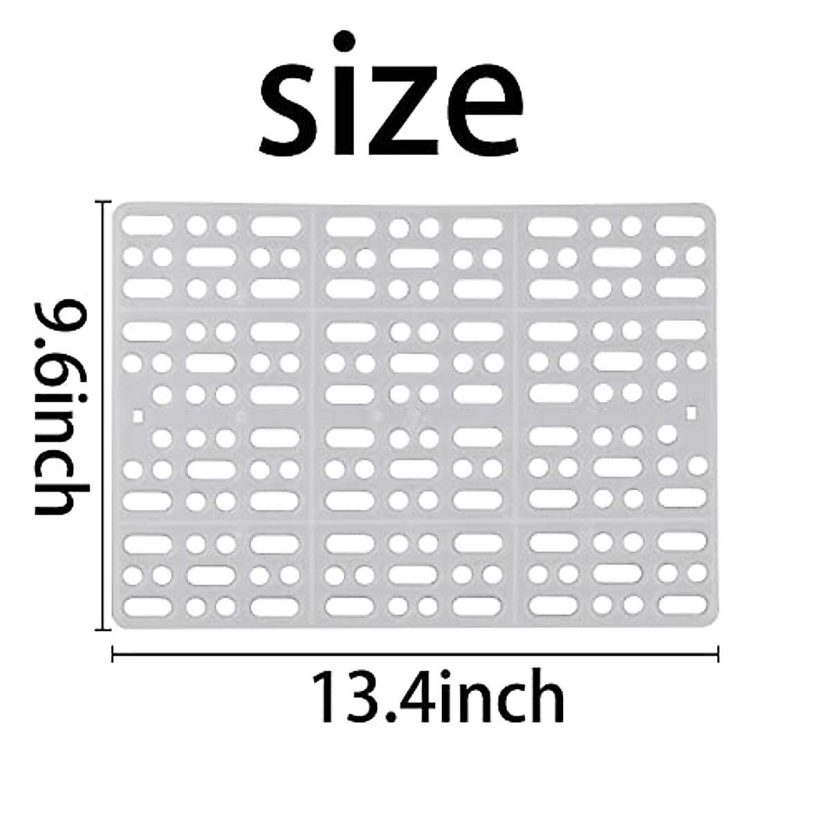 Knchy 6 Pack Rabbit Feet Pads for Cages, Thick Plastic Rabbit Cage Mat Hole Leak Water Design Feet Pad, Washable Small Animal Cage Floor Mats for Small Medium Animals Pets Rat Guinea Pig Hamster Bunny