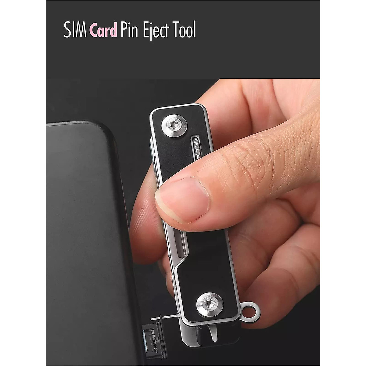 FantastiCAR 10 in 1 Multi-tool, EDC Folding Pocket Knife with SIM Card Removal Pin for Daily Needs, Outdoor Activities, Christmas Gifts (Pink)