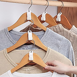48Pcs Clothes Hanger Connector Hooks DGQ Plastic Closet Organizer Hanger Clips Space Saving Hanger Hook Cascading Hanger Hooks Clothes Hanger Extender Clips Connection Hooks Outfit Hanger Hook