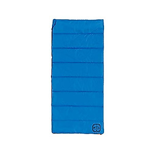 Core Youth Indoor/Outdoor Sleeping Bag - Great for Kids, Boys, Girls - Ultralight and Compact Perfect for Backpacking, Hiking, Camping, and Sleepovers (Blue)