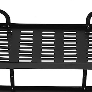 Kitchen Storage Rack, Space Saving Shower Rack Home Decoration Rustproof Carbon Steel Beech 2 Layer Sturdy Structure for Room