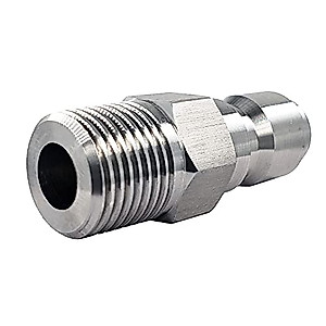 Ultimate Washer 18717 Pressure Washers Stainless Male Nipple, 3/8-Inch, 2-Pack, Replaces Legacy 89222220