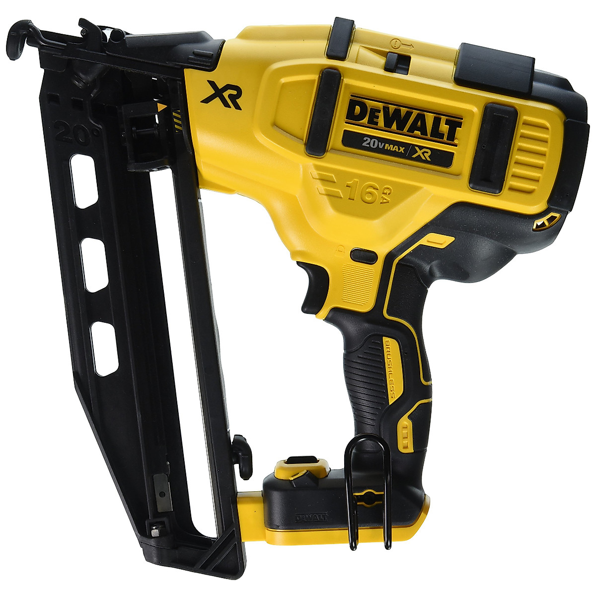 DEWALT 20V MAX* Finish Nailer, Angled, 16GA, Tool Only (DCN660B)
