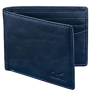Wallet for Men’s - Genuine Leather Slim Bifold RFID Wallet - Gift for Men Packed in Stylish Gift Box