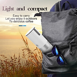 GaRcan Coffee Maker Coffee Pot Portable Coffee Machine Car/Outdoor Coffee Maker USB Electric Handheld Espresso Capsule Coffee Power Tea Cup Bottle Home Travel