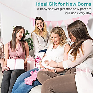 Spasilk Bath Hooded Towels & Washcloths Set for Babies, 23-Piece Gift Set, Grey, (Gift GBA23 0501)