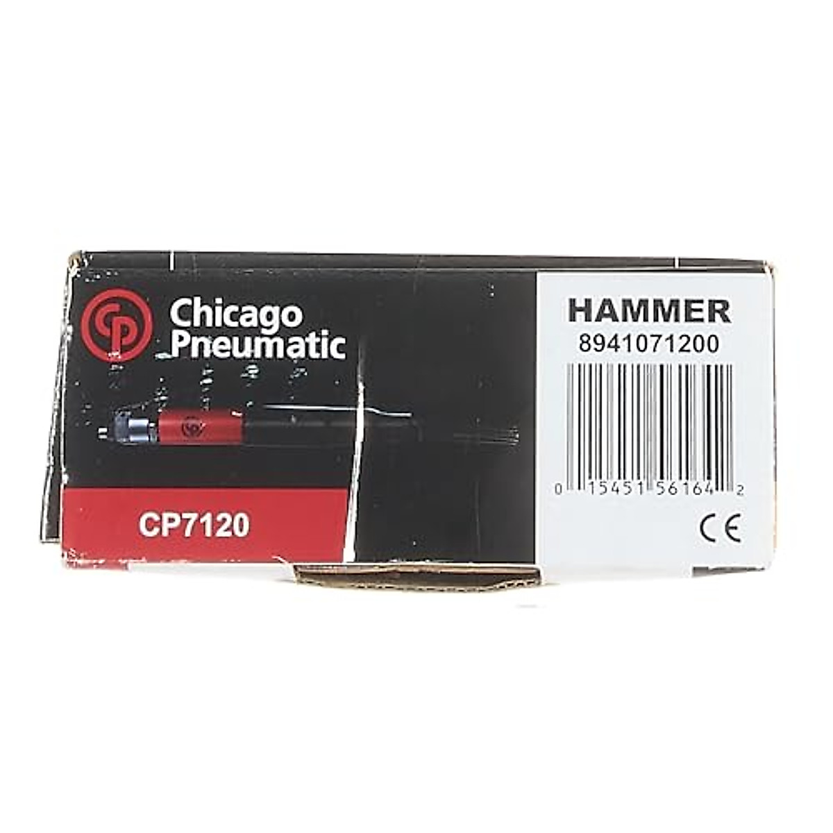Chicago Pneumatic CP7120 Air Powered Adjustable Needle Scaler and Chisel, 4,600 BPM, Red