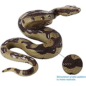 BOTICAKO Realistic Fake Snake & Fake Spiders, Prank Stuff - Fake Insects That Look Real, Rubber Snake Prank Toy