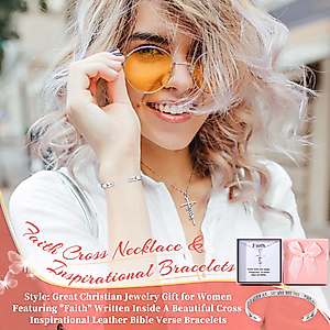 11PCS Christian Gifts for Women Faith, Inspirational Gifts for Women, Pink Birthday Spiritual Religious Basket Set,Self Care Get Well Soon Baskets for Mom,Friends,Wife,Girlfriends