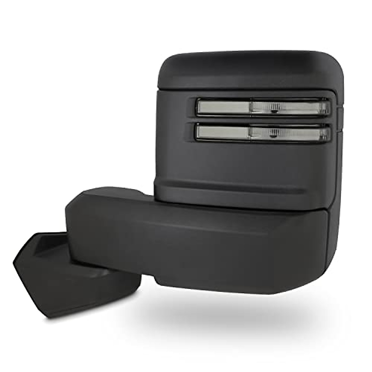 AKKON - Fits 2019-2022 GMC Sierra 1500 Power Heated Manual Folding Towing Mirror w/LED Turn Signal +Blind Spot -Smoked