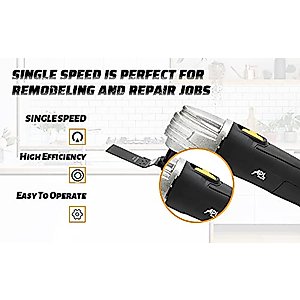 APLMAN Multi Purpose Oscillating Tool, 1.6-Amp Oscillating Multi Tool with 3.2°Oscillation Angle, Single Speed and 8 Pcs Accessories，Carrying Box