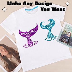 HTVRONT Glitter Heat Transfer Vinyl Bundle - 15 Pack 12" x 10" HTV Sheets Glitter HTV Vinyl for T-shirts, Glitter Iron on Vinyl for Cricut - Easy to Cut & Weed